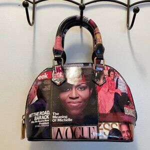 Bags | Glossy Minimagazine Purse Featuring Michelle Barack Obama | Poshmark